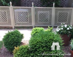 Custom Wood AC Cover - Accents of France