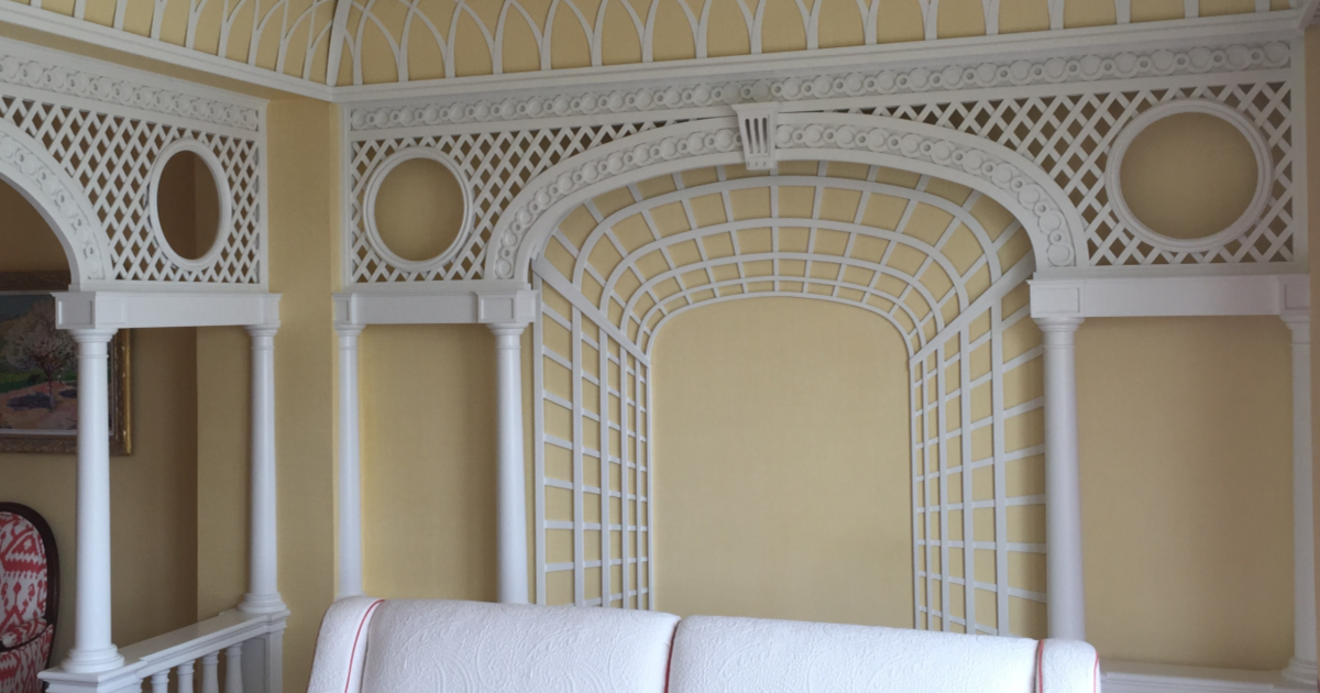 Living room solarium in treillage - Accents of France